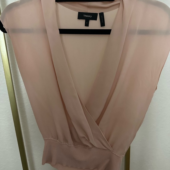 Theory | Tops | Theory Blouse With Elastic Waist | Poshmark